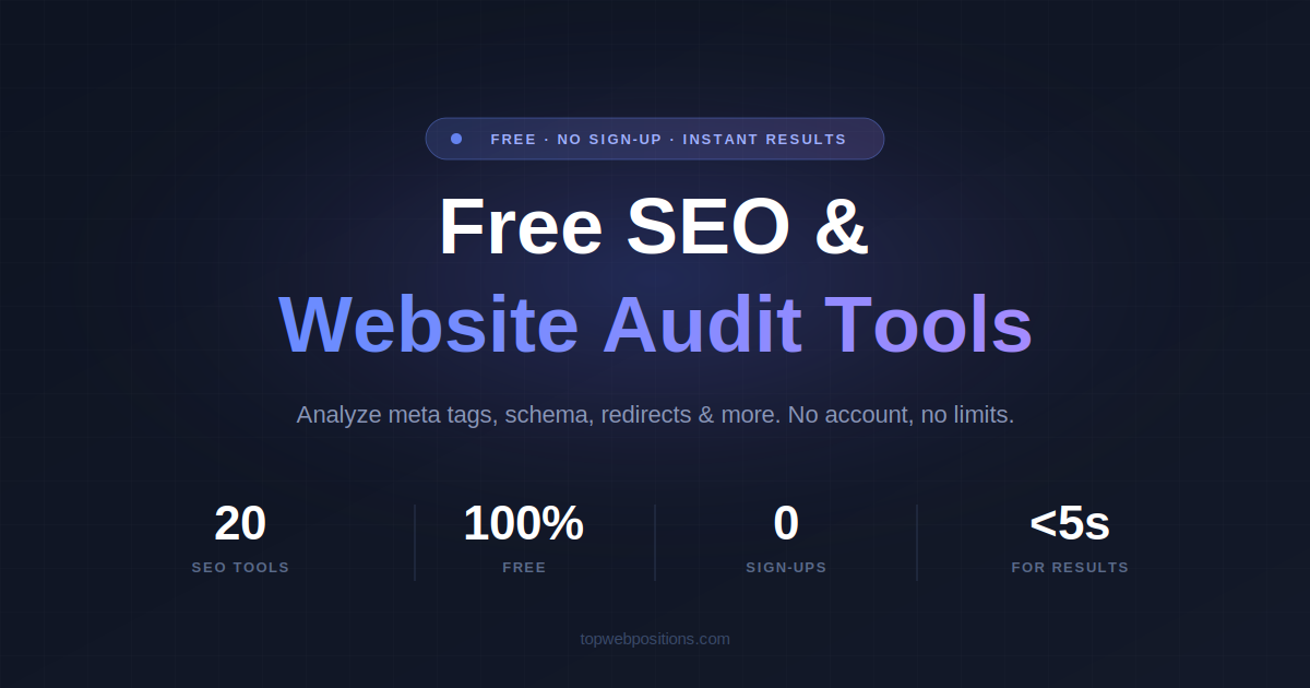Open Graph & Twitter Card Preview — TopWebPositions